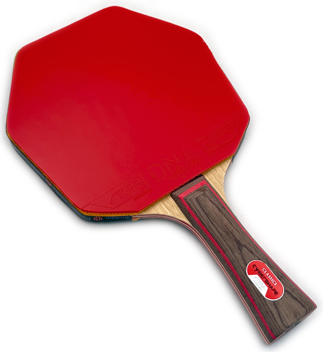 Stiga Clipper Cybershape FL w/ Stiga DNA Dragon Grip (#97)-Paddle Palace